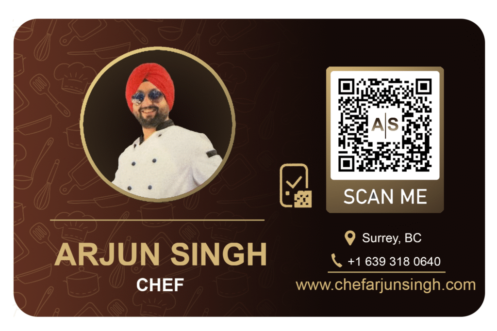 Contact Me – Chef Arjun Singh